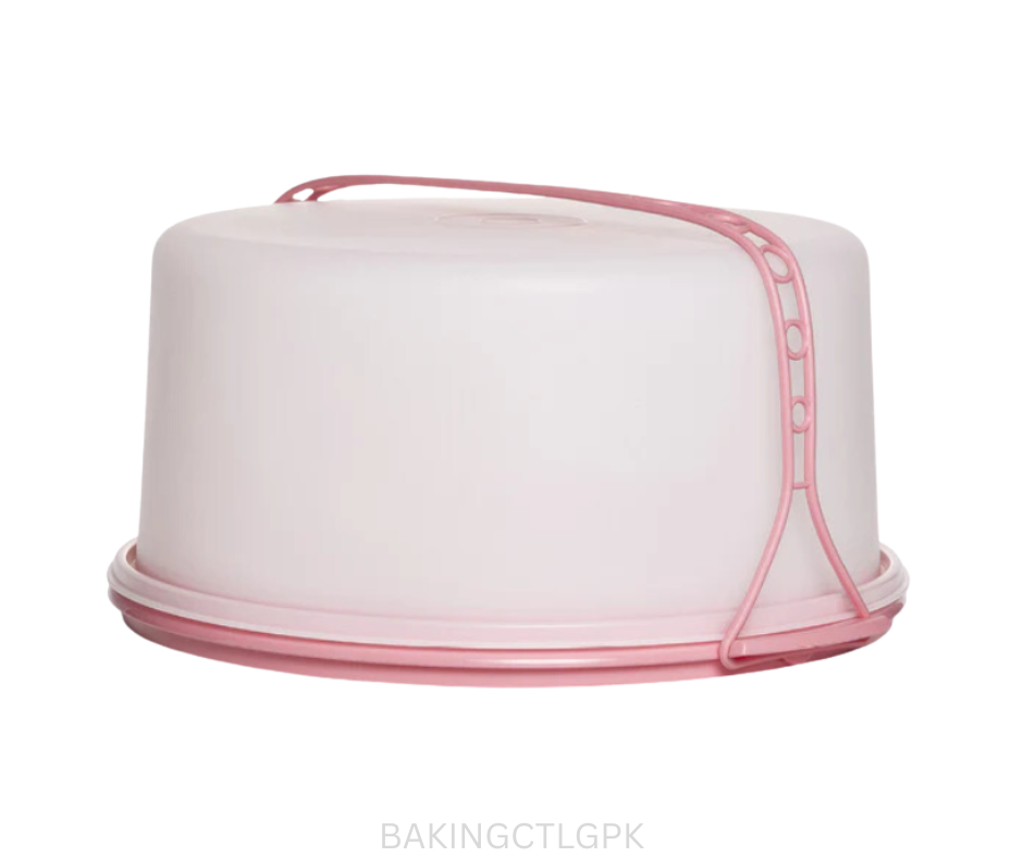 Tupperware Cake Taker - Large Round Pink – Dee Haus Corgis